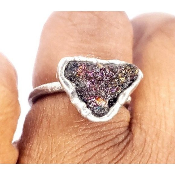 Hand Crafted | Jewelry | Chalcopyrite Crystal Ring | Poshmark